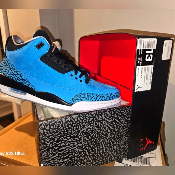 Shoes | Air Jordan 3 Retro Powder Blue | Poshmark